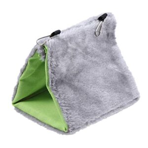 popetpop bird bed - plush snuggle bird hammock hanging snuggle cave happy hut bird parrot hideaway bird sleeping tent