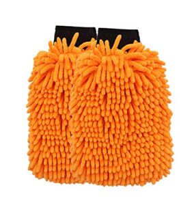 scrubit car wash mitt car scrubber - 2 pack – scratch-free car sponges for washing, dual sided wash mitts for car washing - premium car wash sponge for cars, trucks, and boats