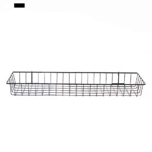 casamaru magic partition steel mesh basket with hook for wire wall grid & panel [black,medium]