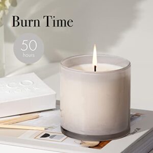 LAFCO New York Classic Candle, Star Magnolia - 6.5 oz - 50-Hour Burn Time - Reusable, Hand Blown Glass Vessel - Made in The USA