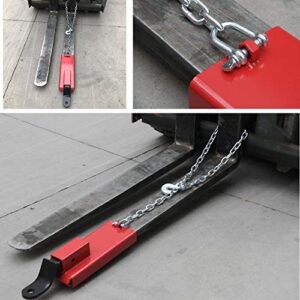 NIXFACE Insert 2" Forklift Hitch Receiver Pallet Forks Trailer Towing Adapter