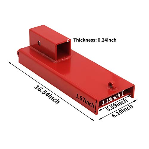 NIXFACE Insert 2" Forklift Hitch Receiver Pallet Forks Trailer Towing Adapter