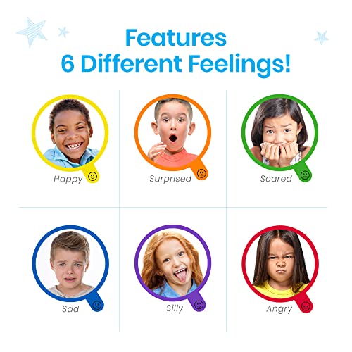 hand2mind See My Feelings Mirror, Social Emotional Learning Activities, Play Therapy Toys, Autism Learning Materials, Kids Anxiety Relief, Anger Management Toys, Calm Down Corner Supplies (Set of 1)