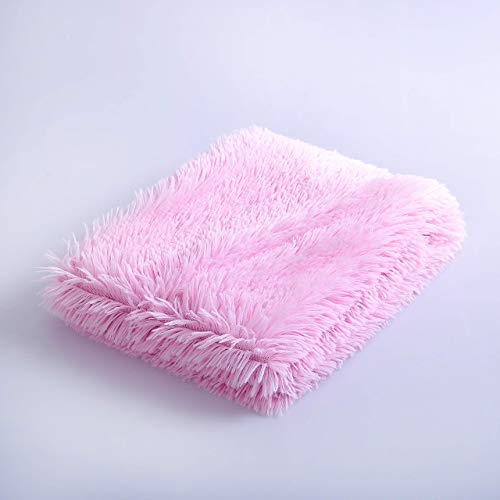 Reafort Luxury Long Hair, PV Fur, Faux Fur Body Pillow Cover/Case 21"x54" with Zipper Closure(Pink, 21"X54" Pillow Cover)