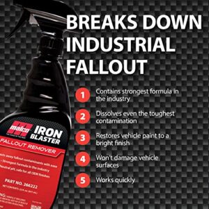 Malco Iron Blaster Fallout Remover - Dissolves Contaminants from Vehicles Such as Rail Dust, Industrial Fallout and Iron Deposits/Restores Paint to a Bright Finish / 22 Oz. (266222)