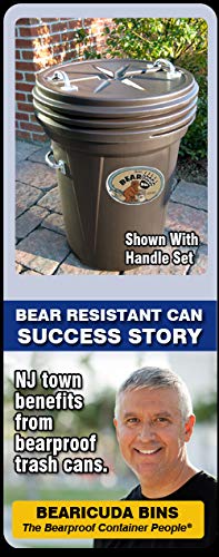 30 Gallon Bearicuda Basic Bear-Resistant Trash Can with Screw-top Lid is airtight to Seal in Odors