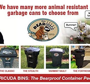 30 Gallon Bearicuda Basic Bear-Resistant Trash Can with Screw-top Lid is airtight to Seal in Odors