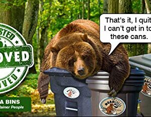 30 Gallon Bearicuda Basic Bear-Resistant Trash Can with Screw-top Lid is airtight to Seal in Odors