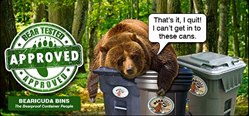 30 Gallon Bearicuda Basic Bear-Resistant Trash Can with Screw-top Lid is airtight to Seal in Odors