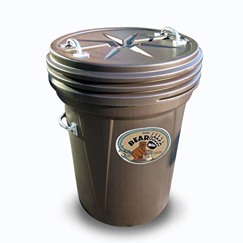 30 Gallon Bearicuda Basic Bear-Resistant Trash Can with Screw-top Lid is airtight to Seal in Odors