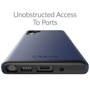 Crave Note 10 Case, Dual Guard Protection Series Case for Samsung Galaxy Note 10 - Navy