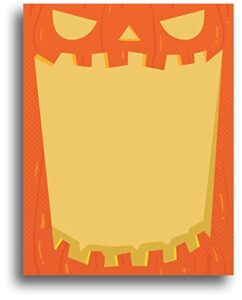 jack-o-lantern halloween fall stationery paper - 80 sheets