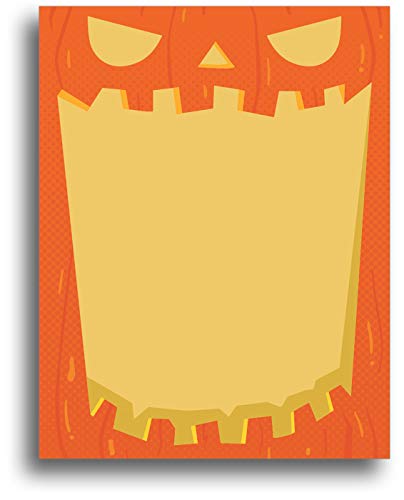 Jack-O-Lantern Halloween Fall Stationery Paper - 80 Sheets