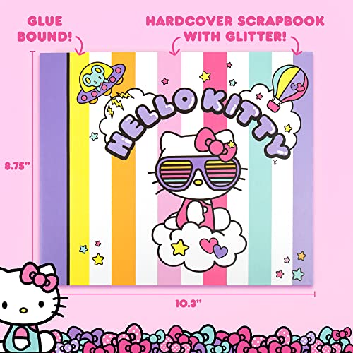 Hello Kitty All-in-One DIY , Design Your Own Scrapbook with Over 250 Scrapbooking Essentials, Great Hello Kitty Toys for Weekend Activity, Photo & Keepsake Album for Kids Ages 5, 6, 7, 8, 9