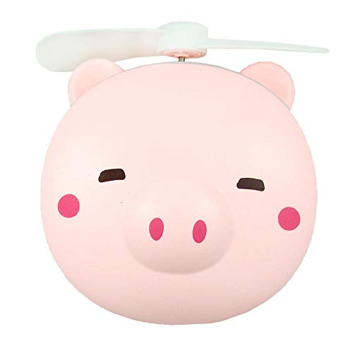 Pink Pig Small Personal Hand Held Fan, 3 1/2 Inch