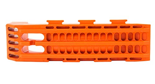 Mytee Products Interlocking Tire Skates for Tow Truck Wrecker Rollback Carrier Safety Orange (4pc Set)