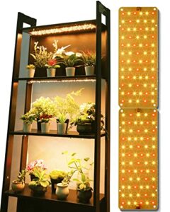 dommia grow light, 2pcs ultra-thin plant light for indoor plants, 20w full spectrum led plant grow light with on/off switch, diy hanging plant growing lamps for seed starting, succulents, veg, herbs