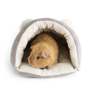 niteangel guinea pig cave beds cozy house bedding for rats chinchilla degu ferrets hedgehog (grey)