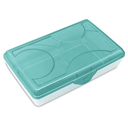 Sterilite 17296W06 Multipurpose Storage Supply Box w/Lid, Molokai Blue (6 Pack)