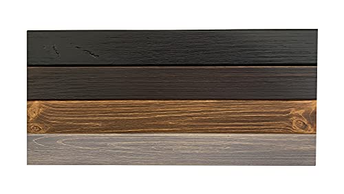 Joel's Antiques Floating Wall Shelf, Wood Decor & Long Shelf for Fireplace Mantel, Bookshelf, Bedroom, & Farmhouse - Wall-Mounted Rustic Stand, Wooden Hanging Display - Black, 72" x 10" x 2"