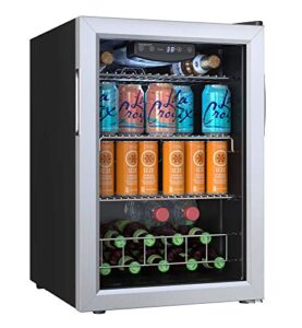 edgestar bwc91ss 17 inch wide 80 can capacity extreme cool beverage center