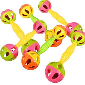 bonka bird toys 3161 pk6 birdie barbell foot talon toy parrot conure parakeet cockatiel set tropical foraging enrichment cage