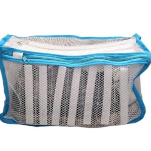 The Sneaker Laundry Bag Footwear White Mesh Washing Bag For Gentle Washing