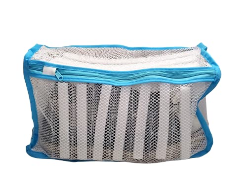 The Sneaker Laundry Bag Footwear White Mesh Washing Bag For Gentle Washing