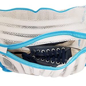 The Sneaker Laundry Bag Footwear White Mesh Washing Bag For Gentle Washing