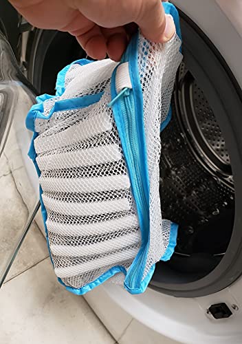 The Sneaker Laundry Bag Footwear White Mesh Washing Bag For Gentle Washing