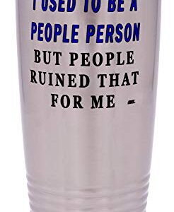 Rogue River Tactical Funny Sarcastic People Person 20 Oz. Travel Tumbler Mug Cup w/Lid Vacuum Insulated Work Gift