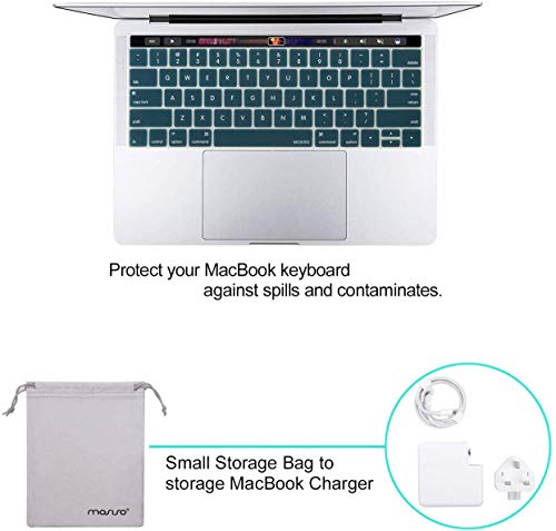 MOSISO Compatible with MacBook Pro 13 inch Case M2 2023, 2022, 2021-2016 A2338 M1 A2251 A2289 A2159 A1989 A1708 A1706, Plastic Hard Shell&Keyboard Cover&Screen Protector&Storage Bag, Deep Teal