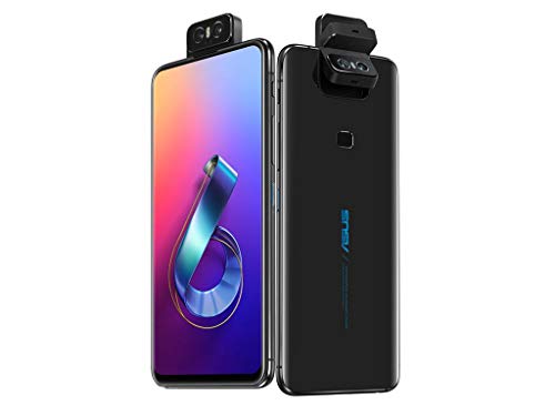 ASUS ZenFone 6 (ZS630KL-S855-6G64G-BK) - 6.4” FHD+ 2340x1080 All-Screen NanoEdge Display - 48MP Flip Camera – 6GB RAM - 64GB Storage - LTE Unlocked Dual SIM Cell Phone - US Warranty - Black