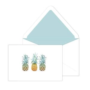 Southworth Notecard Set with Lined Envelopes, 4” x 6”, Pineapple and Cacti 2-Card Assortment, 24 Count (91664)