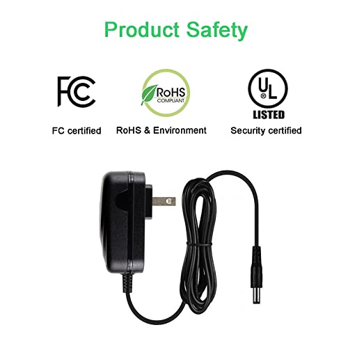 MyVolts 12V Power Supply Adaptor Compatible with/Replacement for Brother PT-H300LI, PT-H500, PT-H75 Label Printer - US Plug