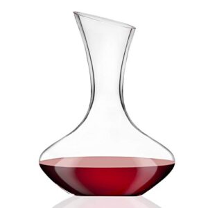 godinger wine decanter carafe, hand blown wine decanter aerator - wine gifts