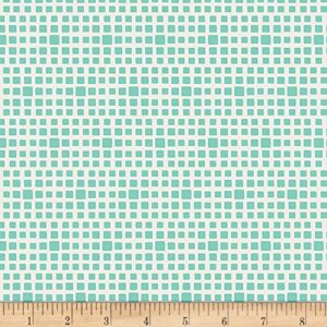 art gallery fabrics art gallery squared elements seaglass fabric, warm aqua