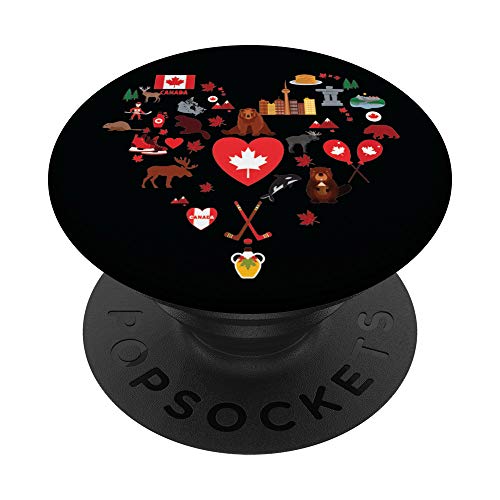 Proud Canadian Symbols Made In Canada Maple Leaf Flag PopSockets PopGrip: Swappable Grip for Phones & Tablets