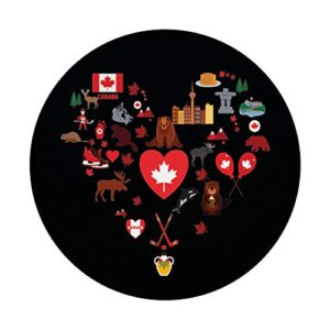 Proud Canadian Symbols Made In Canada Maple Leaf Flag PopSockets PopGrip: Swappable Grip for Phones & Tablets