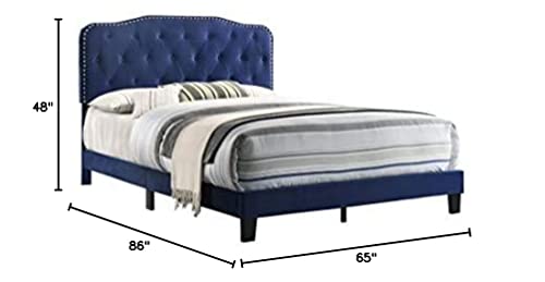 Best Quality Furniture Panel, Queen, Navy Blue