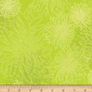 art gallery fabrics art gallery floral elements kiwi fabric, lime green