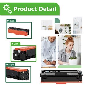 Aztech Compatible Toner Cartridge Replacement for HP 410A CF410A 410X CF410X Color Pro MFP M477fnw M477fdn M477fdw M452dw M452nw M452dn Toner Cartridges Printer (Black, 2-Pack)