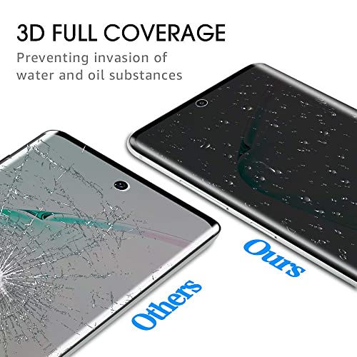 [2 Pack] LYWHL for Samsung Note 10 Plus Privacy Screen Protector, Anti-Spy Tempered Glass Screen Protector for Note 10 Plus, 9H Hardness Film Anti-Scratch Case Friendly [Don’t Support Fingerprint Unlock]