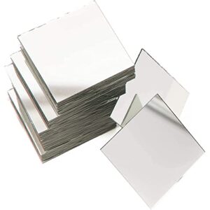 square mirror tiles for diy crafts and home decorations (2-in, 60-pack)