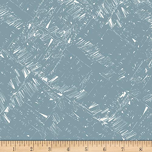 Art Gallery Fabrics Art Gallery Stretch Jersey Knit Pastel Thrift Foreshadowing Adage, Blue Grey