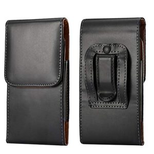 Vertical PU Leather Belt Clip Holster Phone Case with Belt Loop Pouch for iPhone Xs Max Galaxy A10 A20 S10+ S9 Plus Motorola Moto G7 G6 Play E5 E4 Plus Z3 ASUS ZenFone 5Q Xiaomi Redmi Note 7 BLU G9