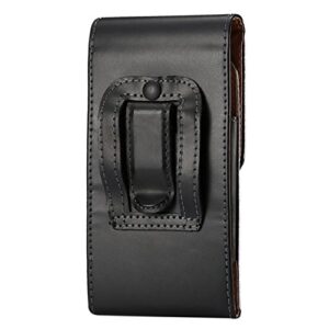 Vertical PU Leather Belt Clip Holster Phone Case with Belt Loop Pouch for iPhone Xs Max Galaxy A10 A20 S10+ S9 Plus Motorola Moto G7 G6 Play E5 E4 Plus Z3 ASUS ZenFone 5Q Xiaomi Redmi Note 7 BLU G9