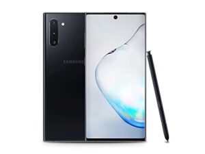 samsung note 10 verizon aura black 256gb (renewed)