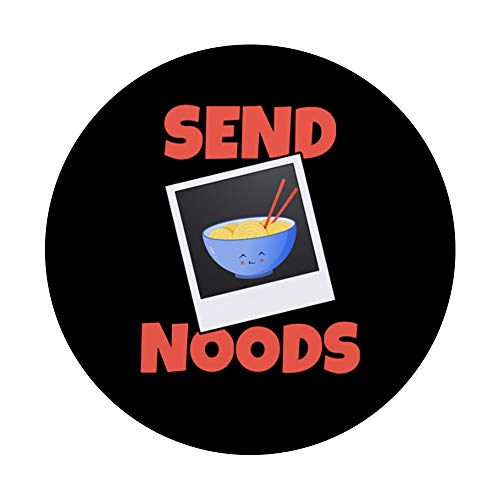 Send Noods Kawaii Ramen Noodle Photograph Picture PopSockets PopGrip: Swappable Grip for Phones & Tablets