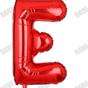 40 Inch Big Red Letter Balloons Foil Mylar Wedding Bachelorette Wedding Birthday Bridal Shower Anniversary Celebration Graduation Party Decoration Alphabet E A-Z